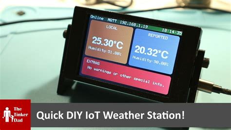 cheap diy iot weather station w esp32 esp8266 and dht22 youtube