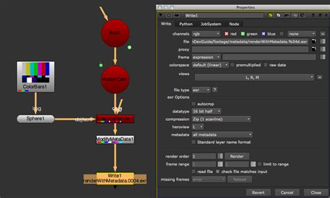 metadata — nuke python developers guide v6 3v8 documentation