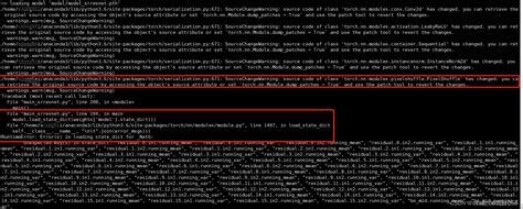 runtimeerror error s in loading state dict for resnet missing key s
