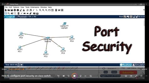 How To Configure Port Security On Cisco Switch Port Security Youtube