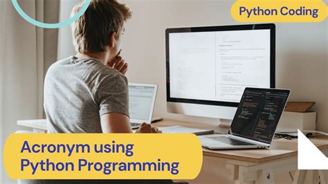how to create acronym from python code acronym using python