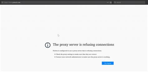 the proxy server is refusing connections berbagi informasi