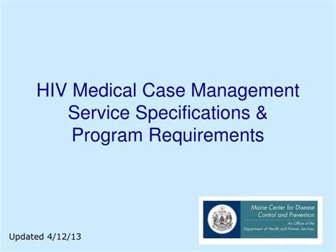 Ppt Hiv Medical Case Management Service Specifications And Program
