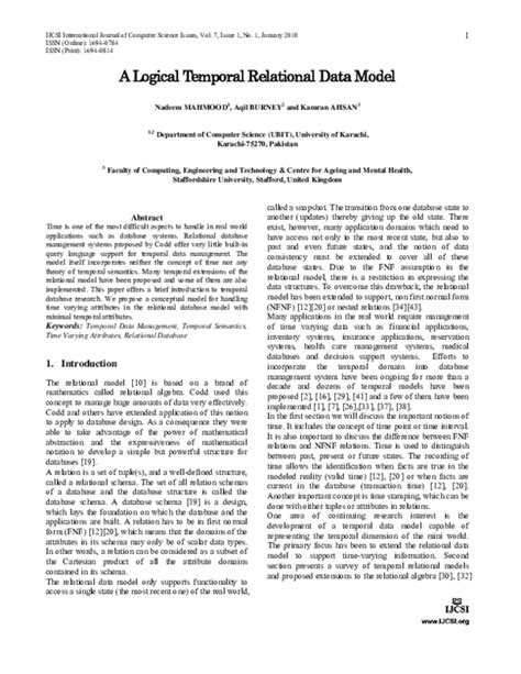 Pdf Temporal Data Model Manuk Manukyan
