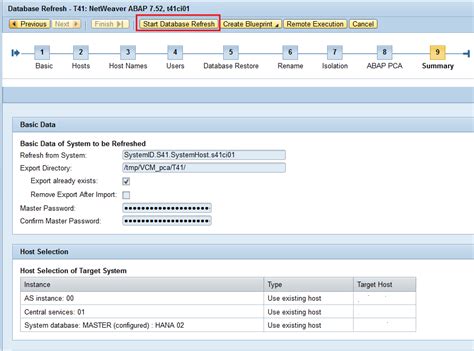 refreshing a sap hana database using a database backup sap blogs