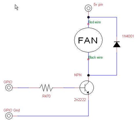 adding a 5v fan to a raspberry pi 3 model b and having control of it