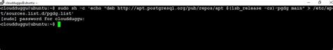 postgresql installation on linux cloudduggu cloudduggu