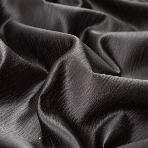 Luminous Textural Polyester Woven Gray British Imported