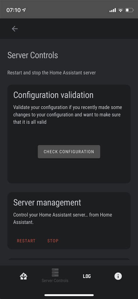 what happened to check configuration configuration home