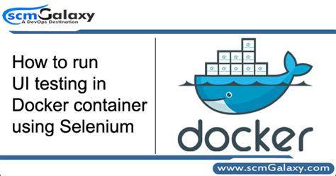 how to run ui testing in docker container using selenium
