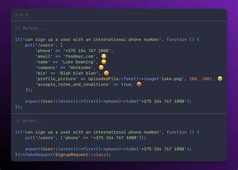 using request factories for gorgeous feature tests downing tech