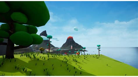 artstation low poly world fbx models unity and