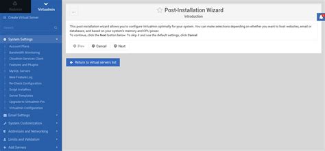 install and configure virtualmin on centos 8 rhel 8 computingforgeeks
