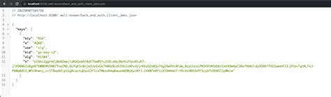 new public key generated by a client app after initial authentication
