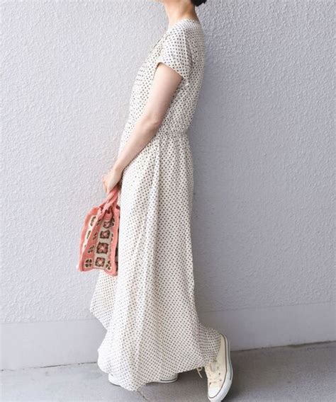 Ships Any（シップス エニィ）の「ships Any 〈ウォッシャブル〉スクエアドット バンドカラー ワンピース（ワンピース）」 Wear