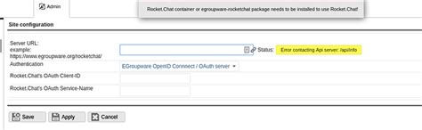 access rocket chat within egroupware english egroupware help forum