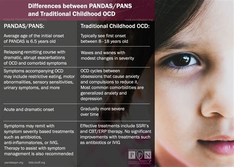 comparing pandas pans and traditional ocd ppn