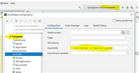 java is it possible to use an init gradle script in