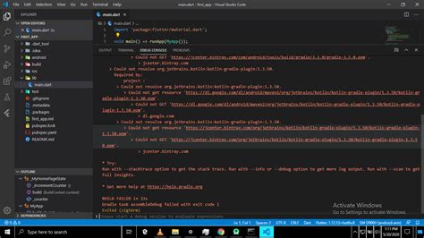 hello i m trying to set up my android device for flutter