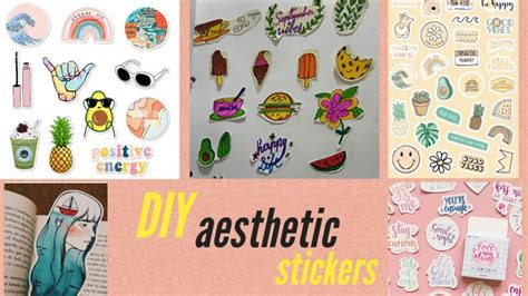 Diy Aesthetic Stickers Aesthetic Stickers Fun Stickers Diy