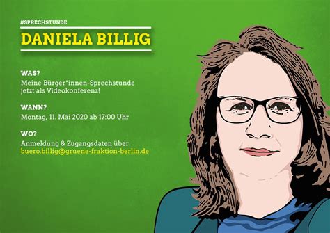 online sprechstunde mit daniela billig grüne fraktion berlin