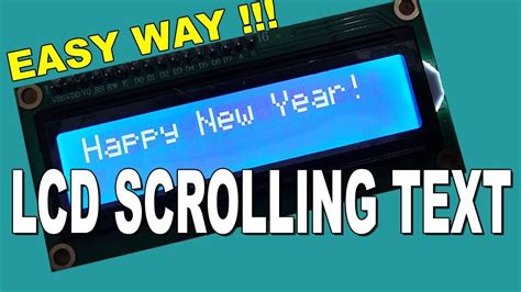 lcd scrolling text with arduino tutorial arduino
