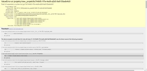 python field id expected a number but got 8c744bf0 1f7e 4ed9 a2b5