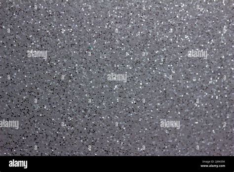 Full Frame Abstract Texture Of Shimmering Silver Glitter Background