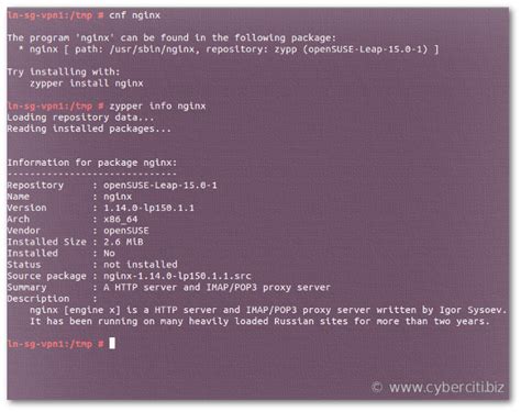 how to install and use nginx on opensuse linux server nixcraft
