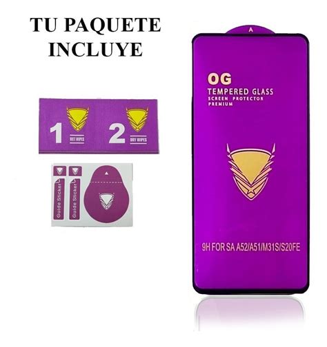 Kit D 2 Micas Cristal 10d Para Samsung S20 Fe A52 A51 M31s Meses Sin
