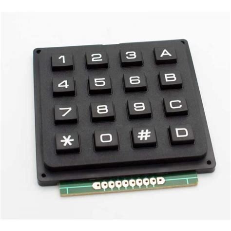 keypad 4x4 matrix black mikroelectron mikroelectron is an online
