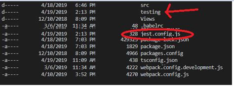 reactjs typescript unit test unexpected token stack overflow