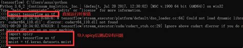 解决 导入tensorflow时报错 could not load dynamic library ‘cudart64 110 dll