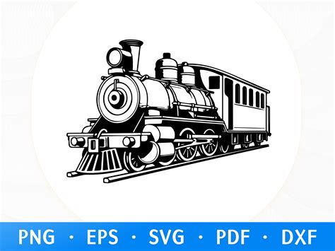 Train Svg Locomotive Svg Vintage Transport Old Train Model Train