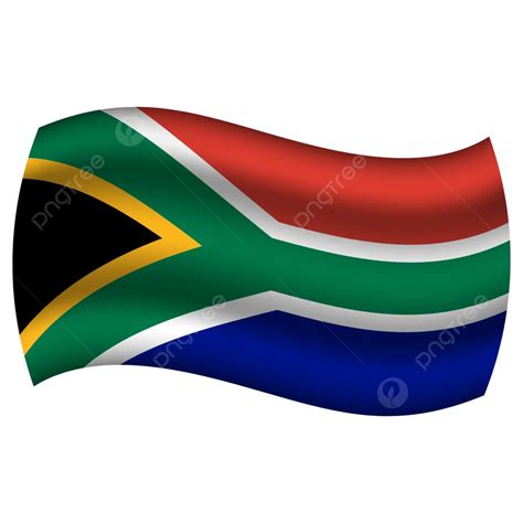Waving South Africa Flag Vector African Flag Waving Png And Vector