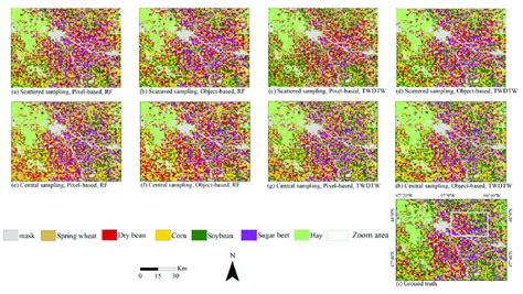 Crop Classification Results Under Different Sampling Strategies