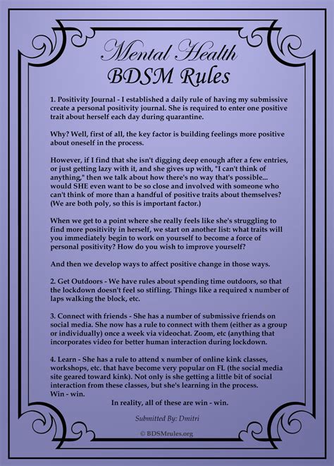 Bdsm Rules