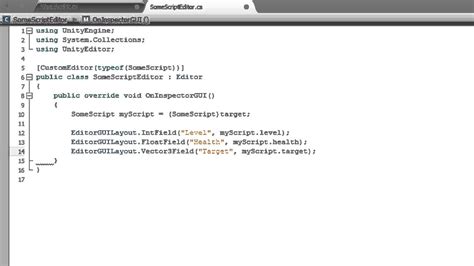 the drawdefaultinspector function unity official tutorials youtube