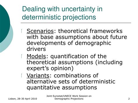 Ppt Combining Deterministic And Stochastic Population Projections