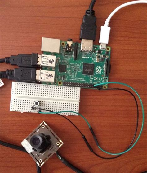 trigger a webcam with a button and raspberry pi