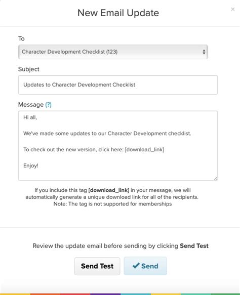 email updates payhip support