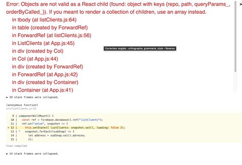 javascript how to display data with id react js and firebase stack