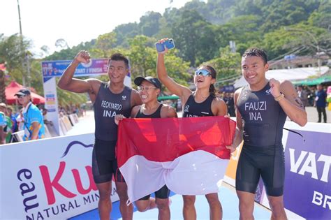Emas Pertama Indonesia Dari Atlet Triathlon Di Sea Games 2023 Kamboja