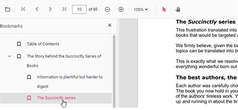 navigation in react pdfviewer component syncfusion