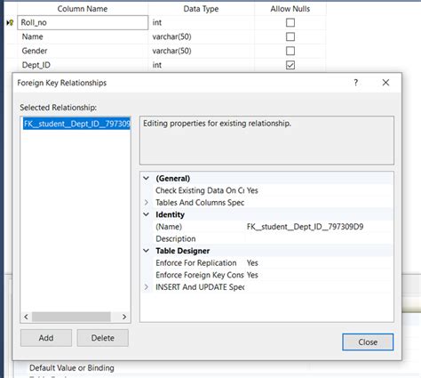 cascading referential integrity constraints in sql server management