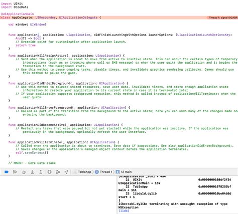 ios tableview simple display value stack overflow