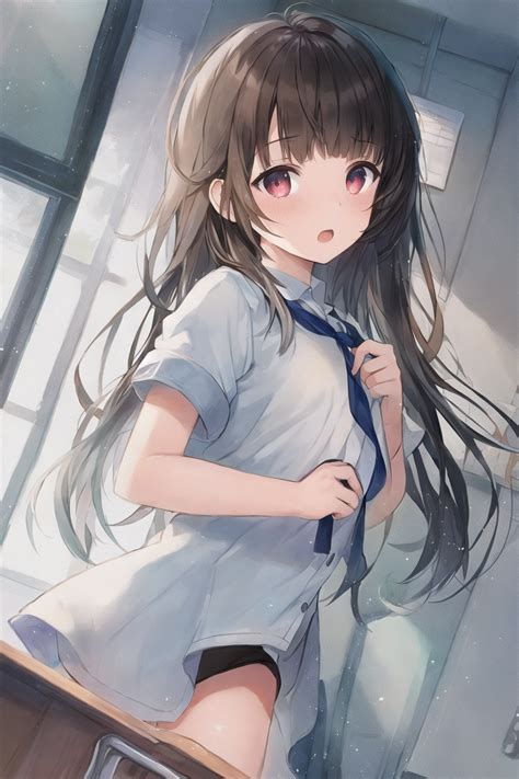 着替え中の女子校生 Aipictors