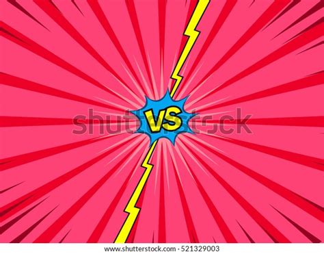 Comic Book Versus Template Background Classic Stock Vector Royalty