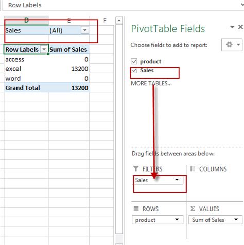 hide zero sum values in pivot table