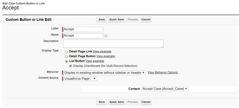 accept button in lightning list view developing flow